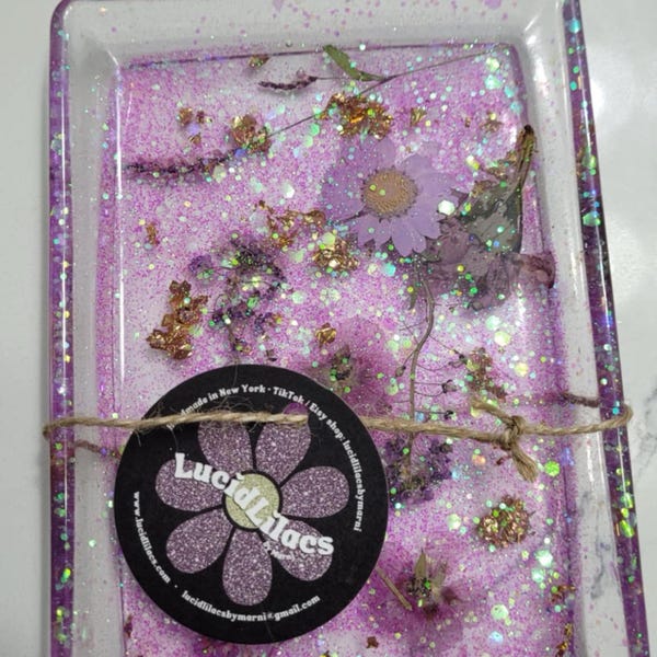 Iridescent White Decorative Tray and Dish Gift Set, Home Decor Set ...