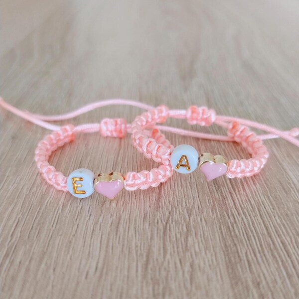 Custom Couple Heart Bracelet Set, Matching Friendship 2 Bracelet ...