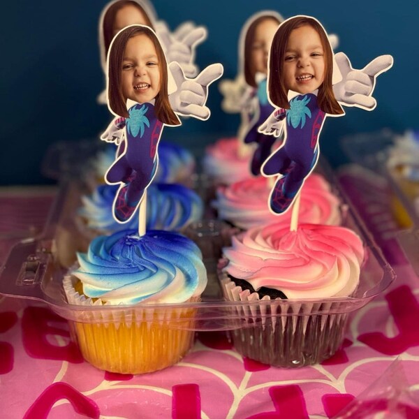 Pilot Custom Face Cupcake Toppers, Airlines Pilot, Graduation Pilot ...