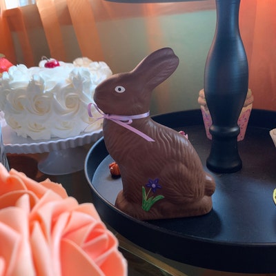 Chocolate Bunny Ceramic Chocolate Bunny Chocolate and Decoration Easter ...