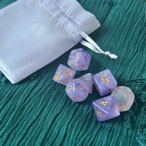 Dnd Dice Set / Blue Shimmer sun Opal / RPG Polyhedral Dice, D&D Dice ...
