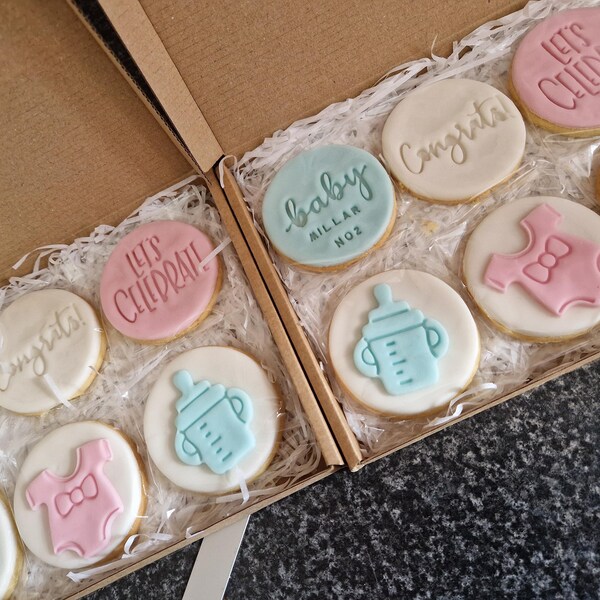 New Job Congratulations Good Luck Personalised Biscuit Cookies Box Gift ...