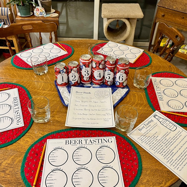 Champagne Tasting Guide & Scorecard, New Years Eve Champagne Party Game ...