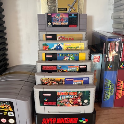 SNES Super Nintendo Display Game Stand - Etsy