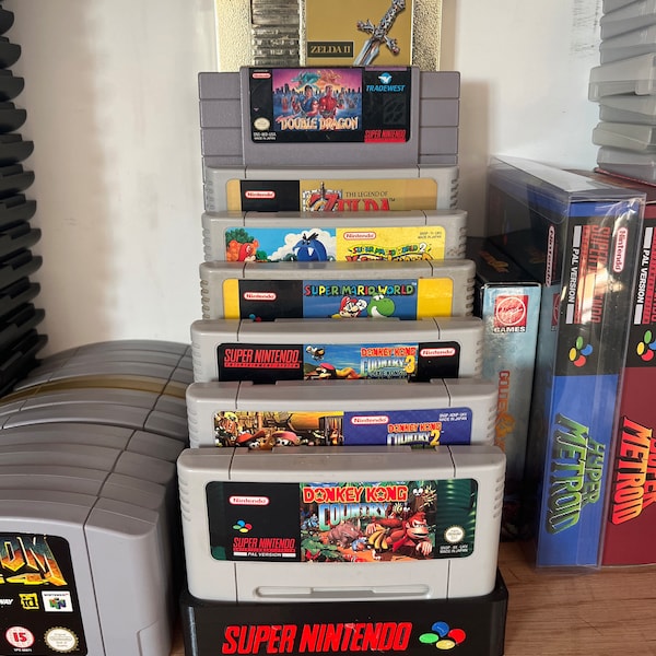 SNES Super Nintendo Display Game Stand - Etsy