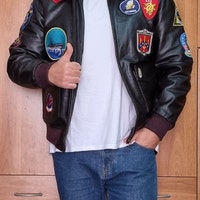 Bison Varsity Jacket, USA Edition Jacket, Varsity Leather Jacket, Team ...