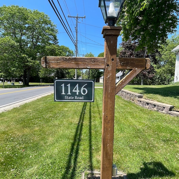 Nautical House Number Sign, Coastal Address Sign, Anchor Address Sign ...