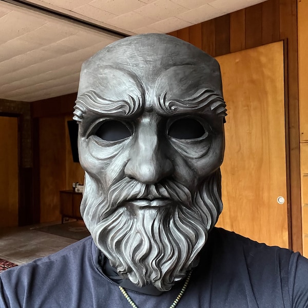 Fantasy Alchemist Mask, Old Man Mask - Etsy