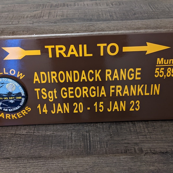 Adirondack Mountain Trail Head Sign - Etsy