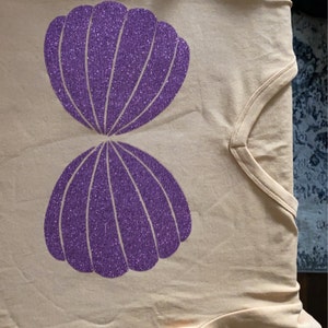 Diy MERMAID SEASHELL TOP Iron On Vinyl Heat Transfer - Etsy
