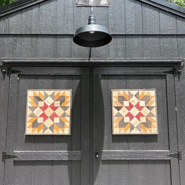 Swoon Pattern Barn Wood Quilt Square Wall Hanging - Etsy