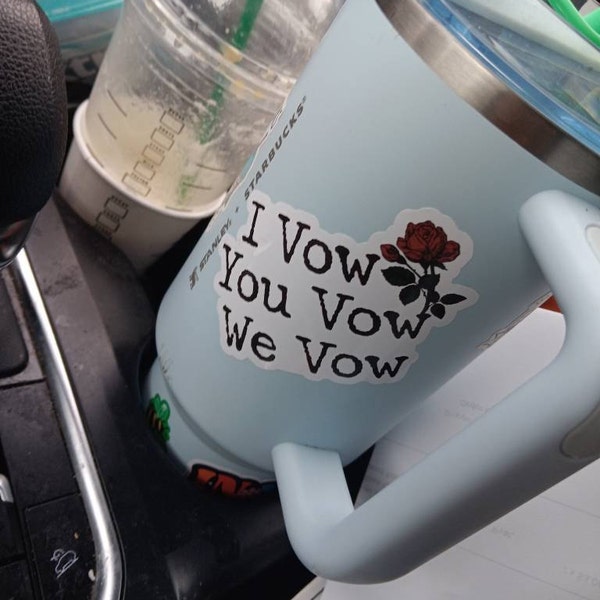 I Vow.you Vow.we Vow.sticker, Kindle Stickers, Waterproof Sticker, Book ...