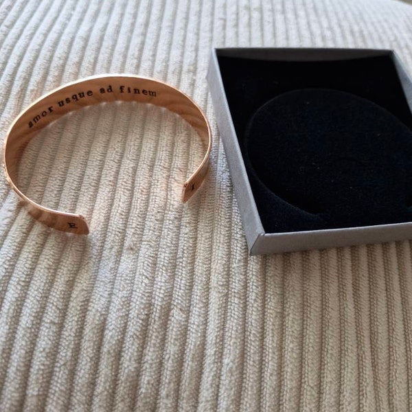 Mens Personalised Copper Cuff, Personalised Copper Bracelet, Valentine ...