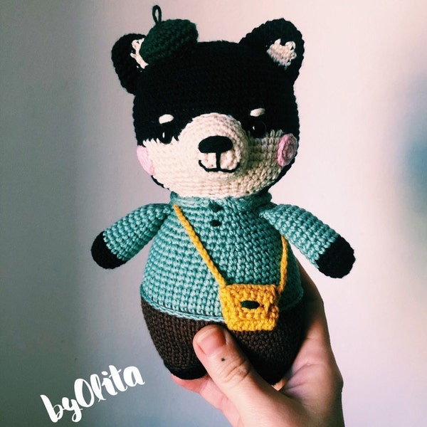 French/ English/ Spanish/ Vietnamese Amigurumi Crochet Pattern: Aki the ...