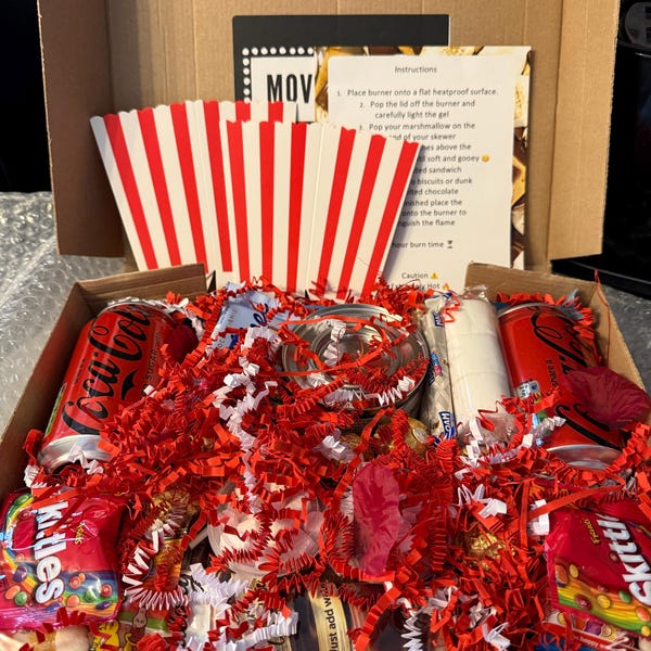 DATE NIGHT Hamper | Couples Box | Movie Night | Anniversary | Food ...