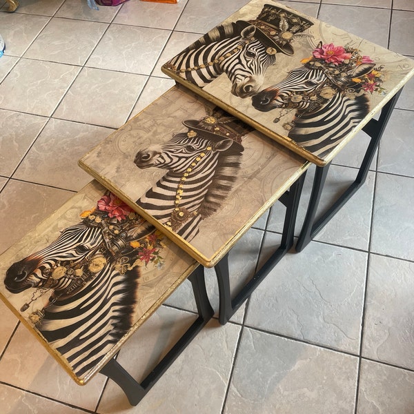 Flamboyant Zebra B Decoupage Rice Paper. Available in Sizes A1, A2, A3 ...