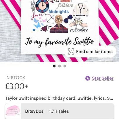 Taylor Swift Eras Inspired Birthday Card, Birthday Card for Swiftie ...