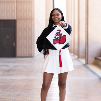 CUSTOM Barbie Jeweled Graduation Cap Topper College Graduation High ...