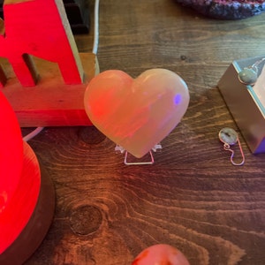 Crystal Heart Display Stands one - Etsy