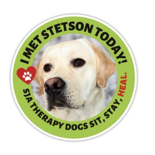 Personalized Therapy Dog Stickers: Custom Photo Roll Stickers - Etsy