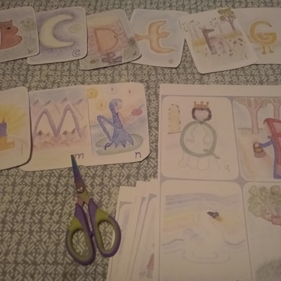 Alphabet Deck/ Magical Child Alphabet Storytelling Deck, Printable ...
