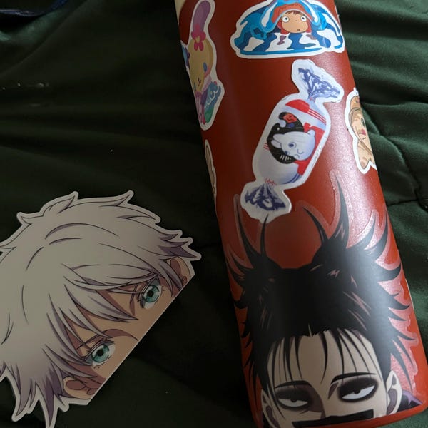 Anime Mascots Peeker Sticker | Anime Peeking Decal - Etsy