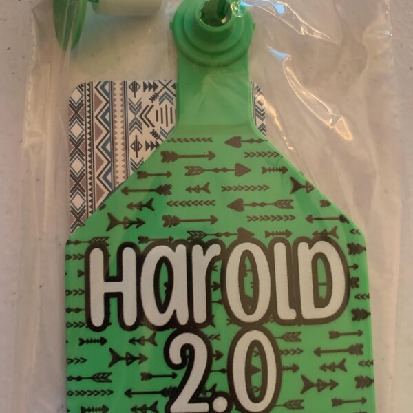 Custom Ear Tag Keychain-thank You County Fair-stockman Eartags-market ...