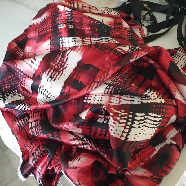 Premium 100% Cotton Gingham 1/8 Plaid Woven Check Khadi Soft Linen ...