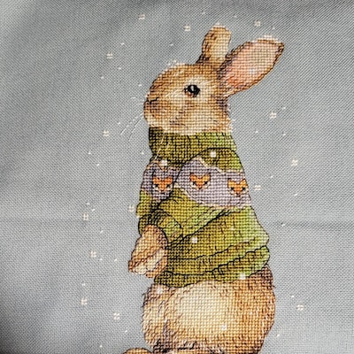 Rabbit Cross Stitch Pattern PDF Instant Download Animal Cross Stitch ...
