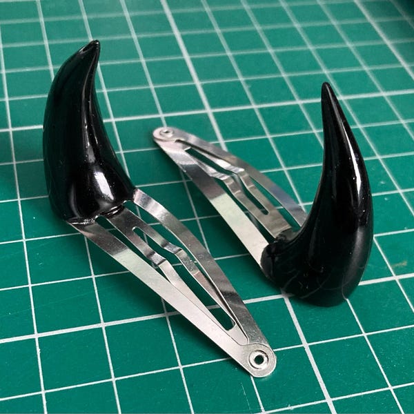 Wearable Horns Devil | 3D Printed Accessory | Elastic Tie | Perfect for ...