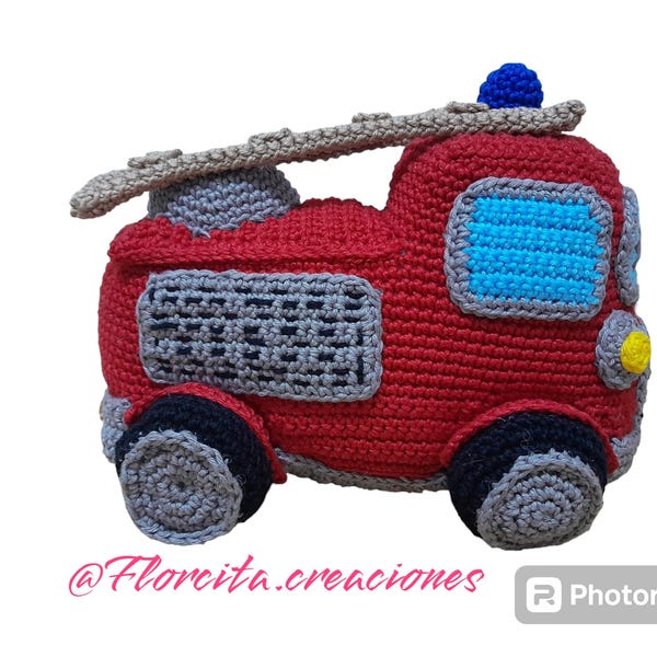 Fire Engine PDF Crochet Pattern - Etsy