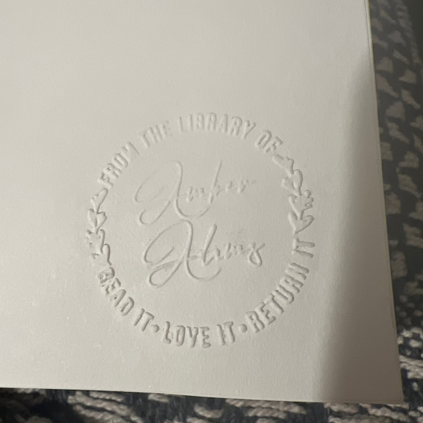 Custom Book Embosser for You to Personalize Library Books! Choose Your ...
