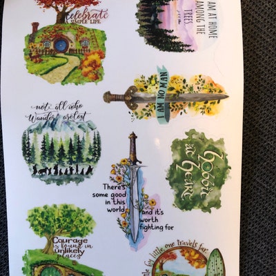 Narnia Sticker Sheets, Set of 8 Narnia Stickers, Narnia Wardrobe ...