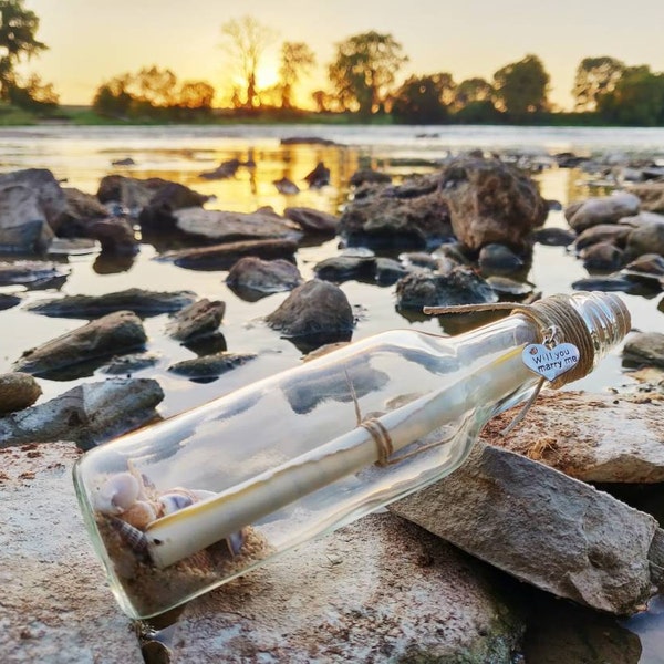 Personalized Message in a Bottle + Gift Box | Your Custom Message ...