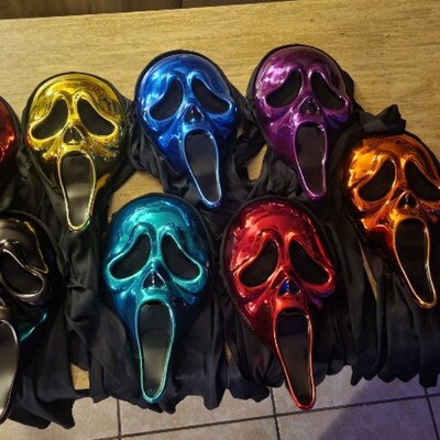 Two Tone Mirror Scream Ghostface Mask - Etsy