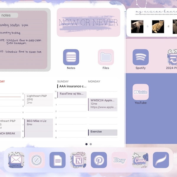 IPhone & iPad Wallpaper Icons Theme Pack iPhone Icons iPad Planner ...