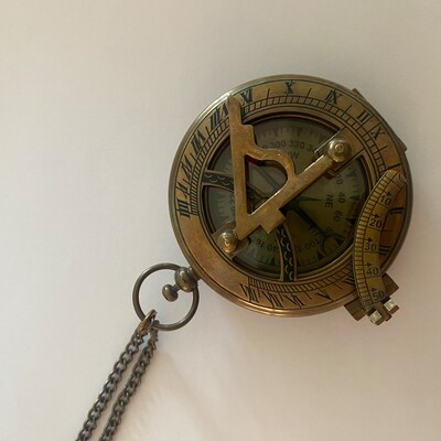 Personalized Working Compass, Custom Engraved Compass, Silver Handmade ...