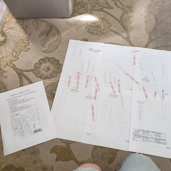1760 Stays Pattern - Standard Sizes - Ref Duchesse - 18th Century ...