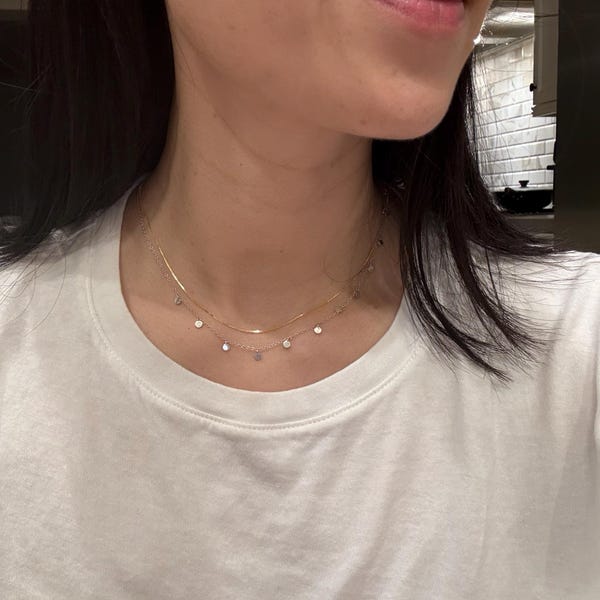 Delicate Chain, Layering Necklace, Simple Chain Necklace, Choker ...