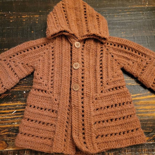 Kids Cadiz Cardigan Crochet Pattern PDF - Etsy