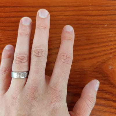 Walnut and Canadian Maple Ring Wedding Ring Red and Green Ring Wood ...