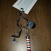 Barber Shop Pole Key Chain With Barber Chair- Personalized-barber ...