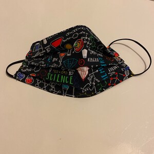 Science Face Mask Chemistry Biology Scientist Adjustable Ear Elastic ...