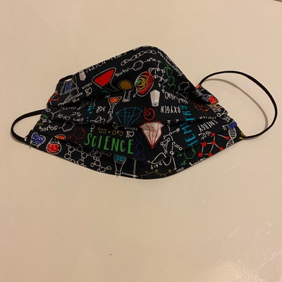 Science Face Mask Chemistry Biology Scientist Adjustable Ear Elastic ...