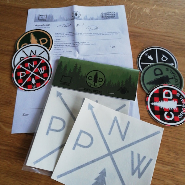 Pacific Northwest Pride Compass Vinyl Decal for Cars, Trucks & Outdoor ...