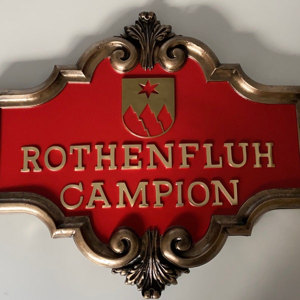 Floral Roses Garden House Sign, House Name Sign in Cold Cast Bronze and ...