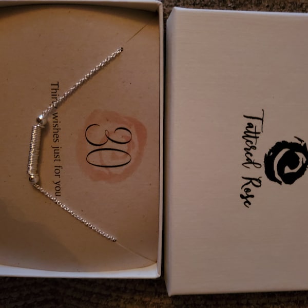 Special 30th Birthday Necklace Featuring 30 Sterling Silver Links on ...