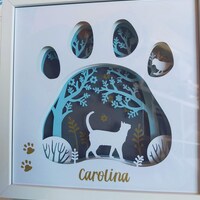 Blank Square Shadow Box Frame SVG for Layered Artwork Paper Art. 3d ...