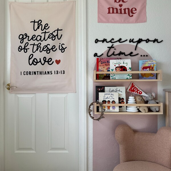 Once Upon a Time Cut Out, Nursery Wall Decor, Reading Wall, Fairytale ...