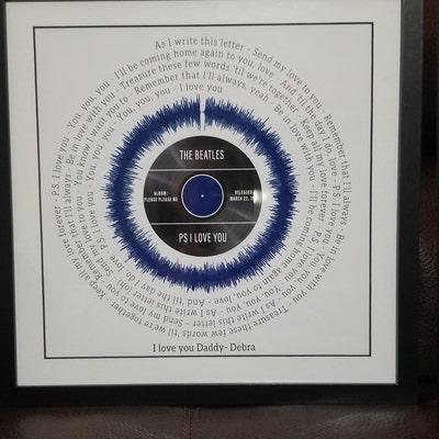 Custom Song Lyrics Wall Art, Custom Song Lyrics Print, Custom Sound ...